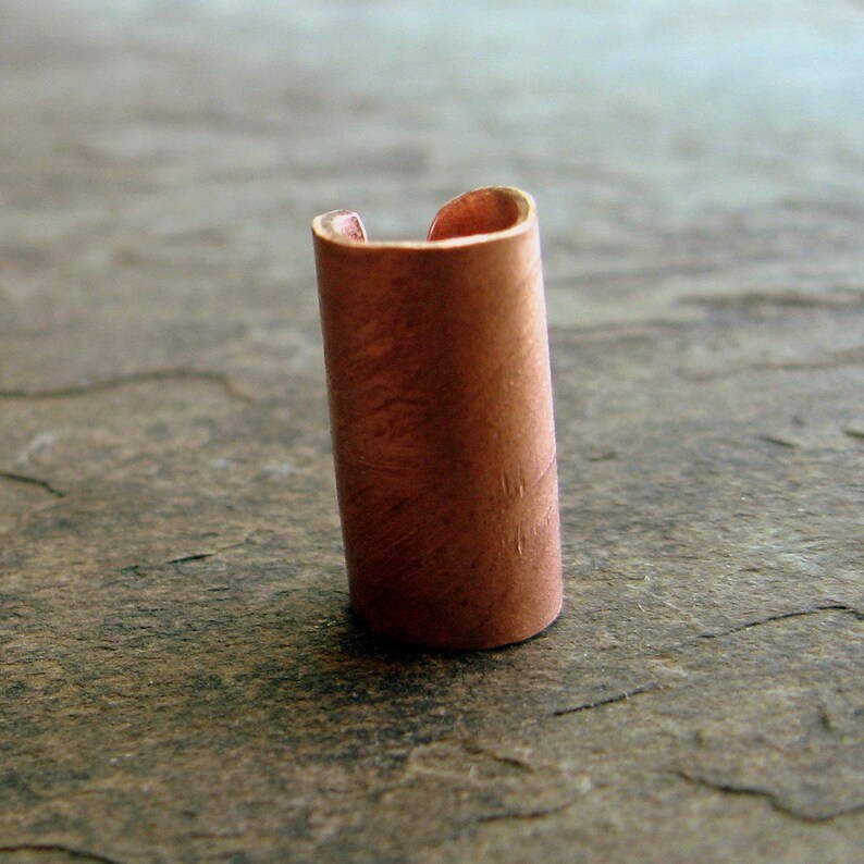 Jolt Super Wide Copper Ear Cuff Primitive Series - Etsy
