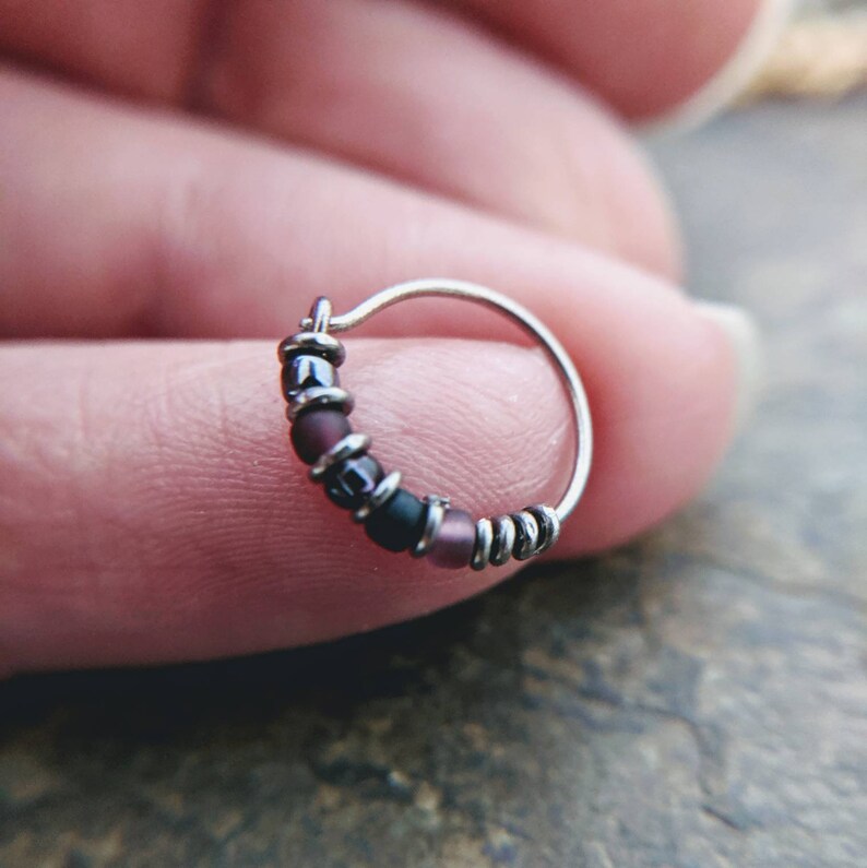 Hawkeye Hoop-- Superhero Nose Ring or Hoop Earring-- Handmade by ...