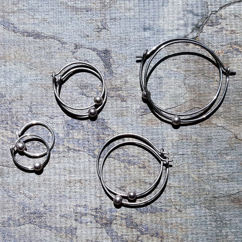 Sterling Silver Hoop Earrings, Titanium Hoop Earrings, Surgical Steel ...