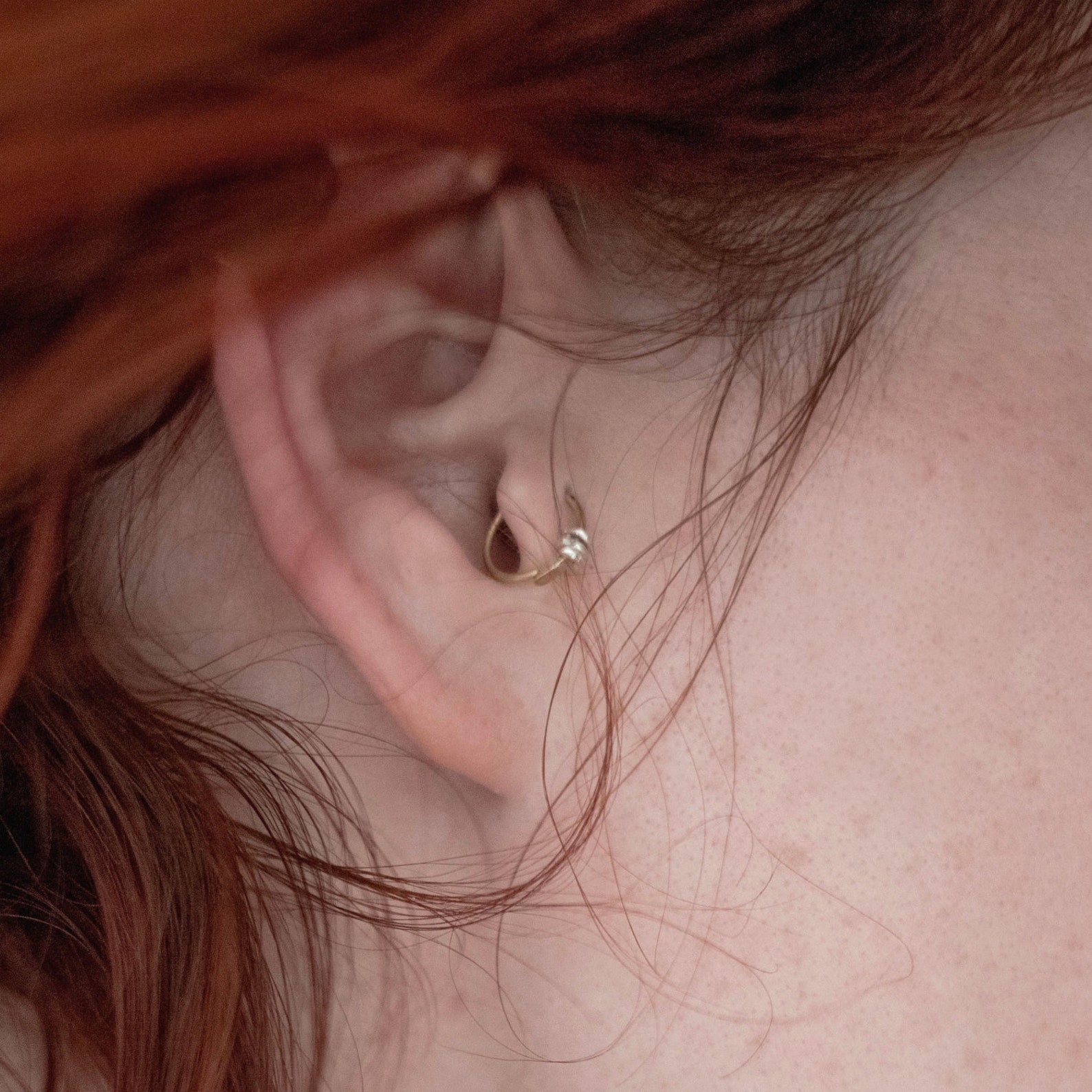 18g Beringed-- Custom Single Hoop or Nose Ring-- Handmade by ...