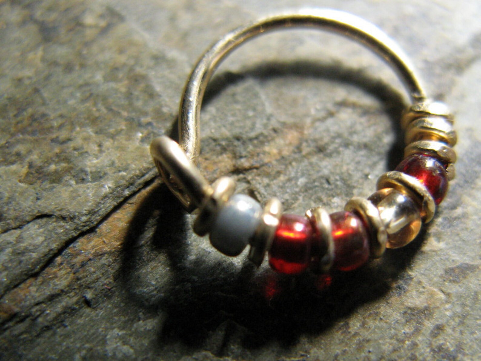 Iron Man Hoop Superhero Nose Ring or Hoop Earring Handmade | Etsy