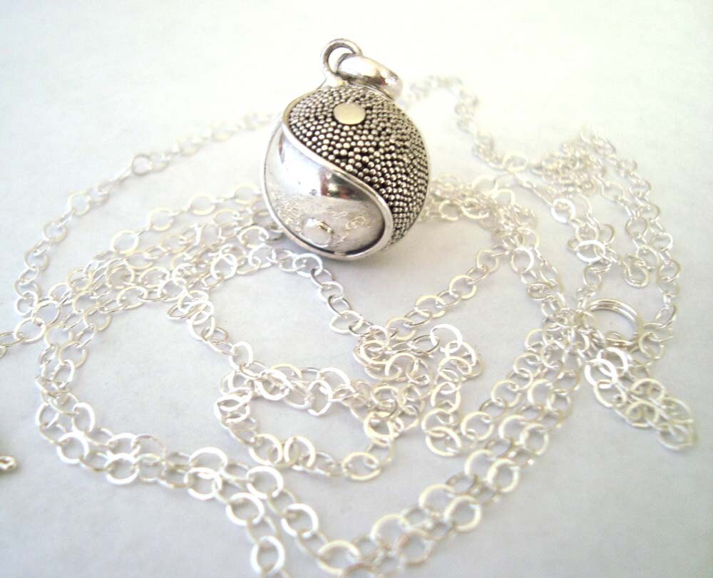 16mm Mexican Bola Sterling Silver Maternity Pregnancy Harmony Ball ...