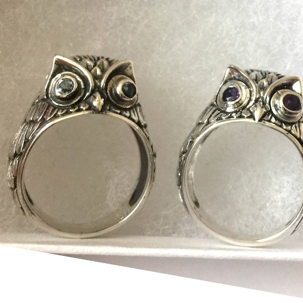 Red Owl Ring - Etsy