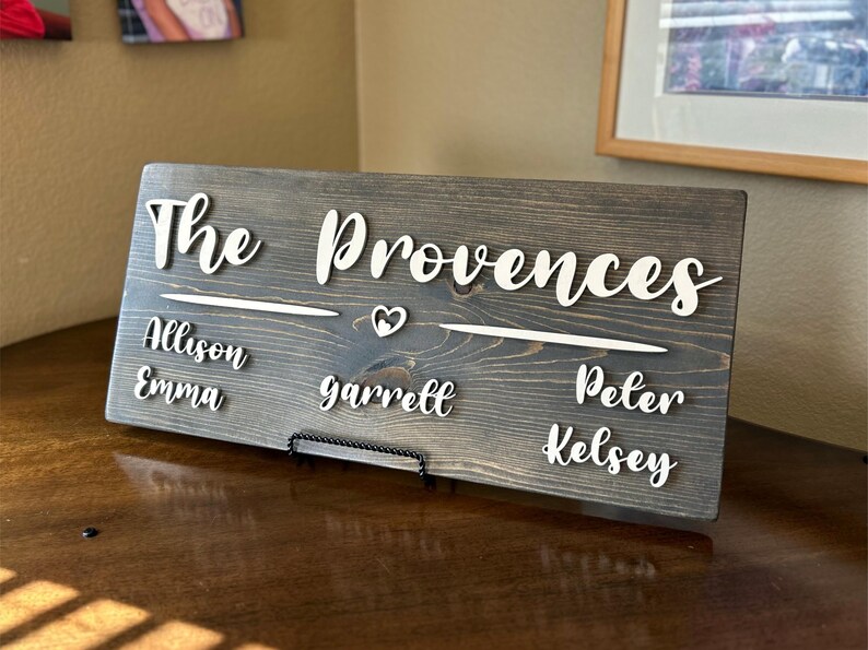 Custom Wood Family Name Sign – 3D Rustic Home Decor - Etsy