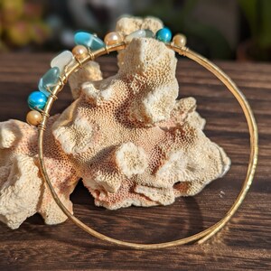 Sea Glass Arm Cuff ~ Mermaid Armband ~ Choose Your Color WIRE & SIZE - Etsy