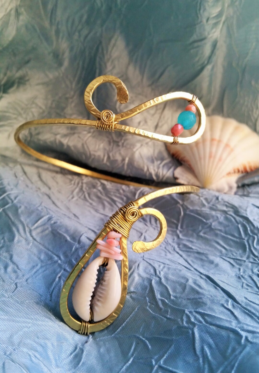 Hawaiian Style Arm Cuff - Various Colors Available - Etsy