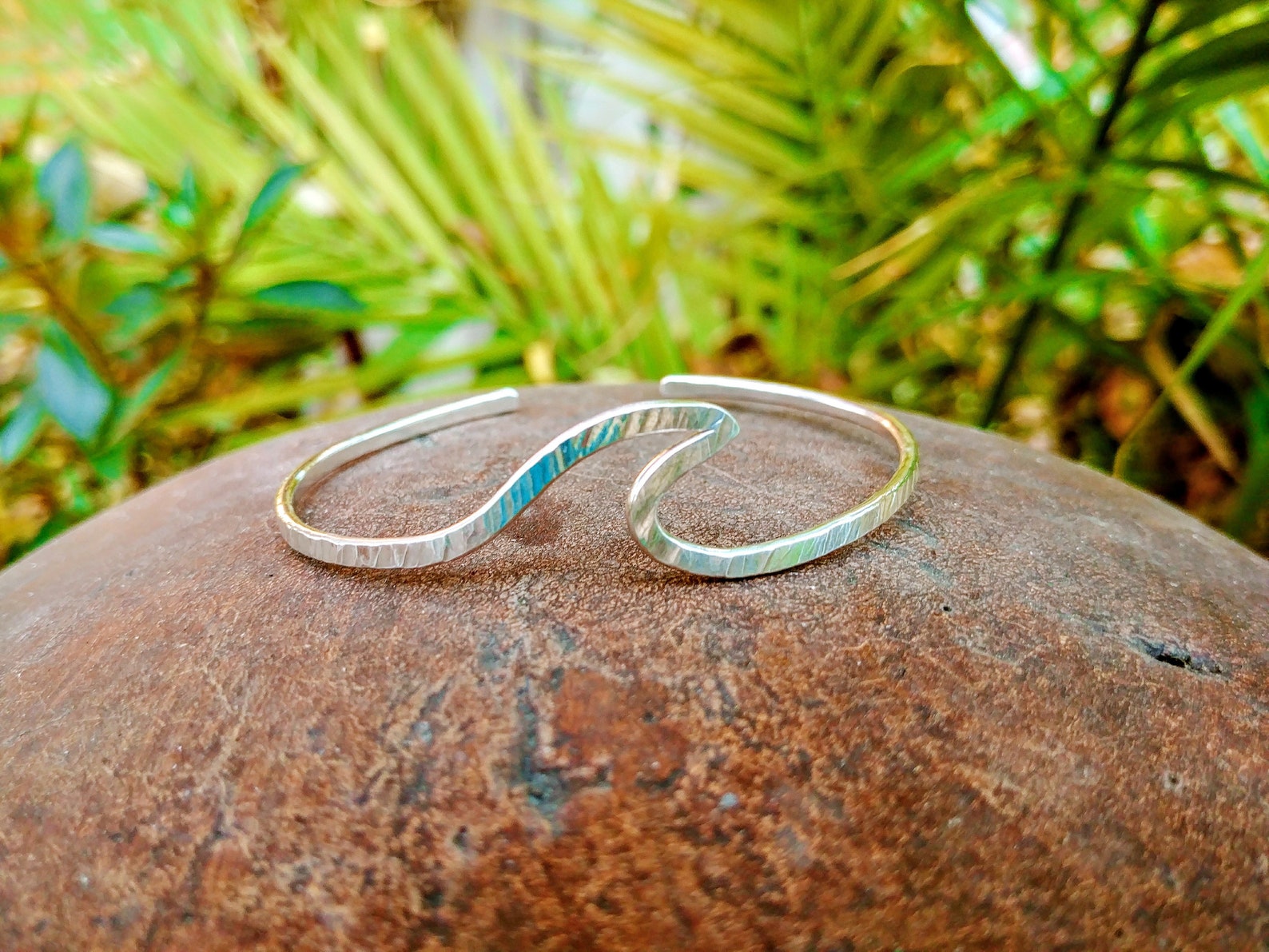 Ocean Wave Bracelet Sterling Silver 14k Gold Filled or Rose | Etsy