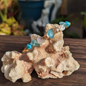 Sea Glass Arm Cuff ~ Mermaid Armband ~ Choose Your Color WIRE & SIZE - Etsy