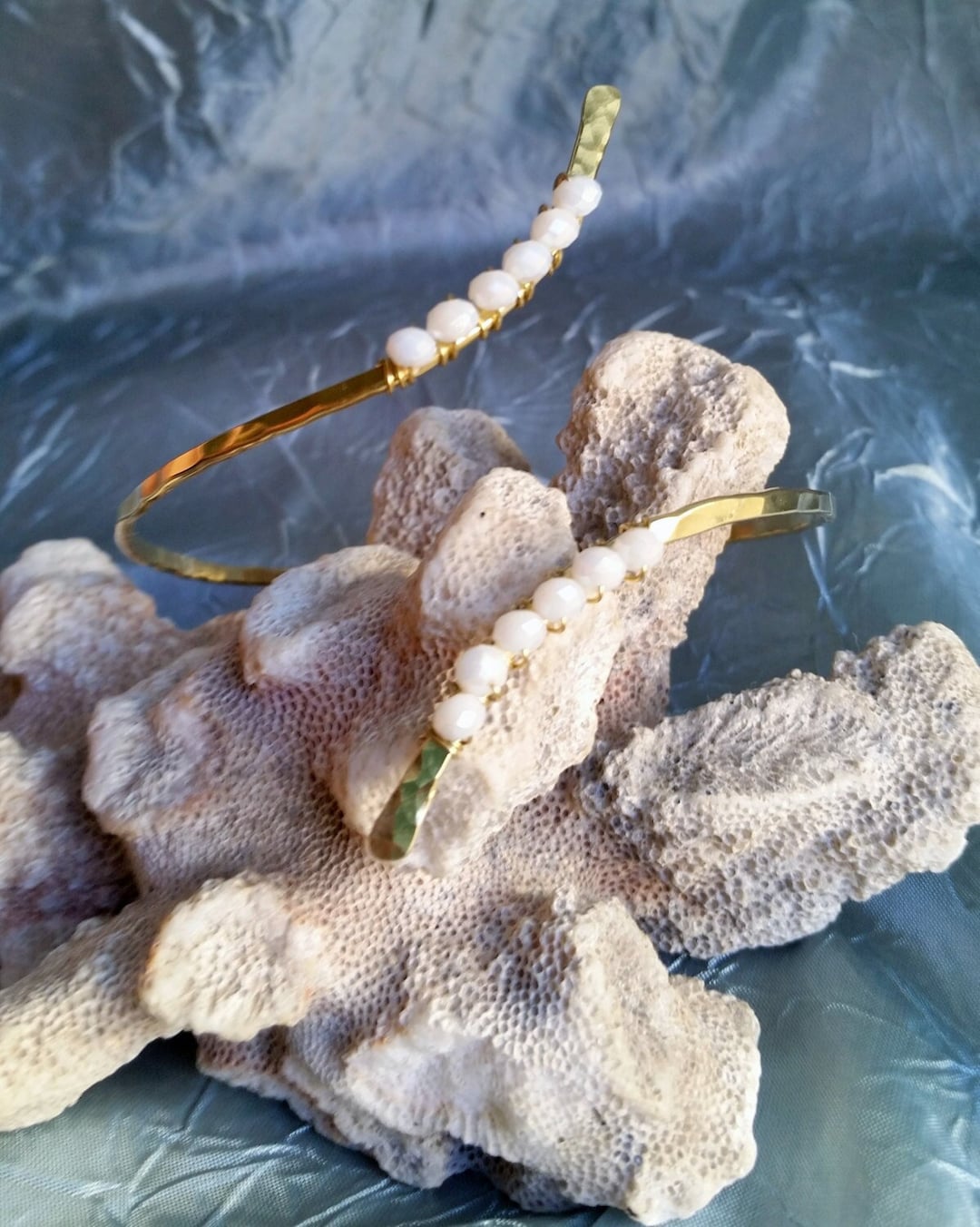 Beaded Upper Arm Cuff ~ Arm Cuff ~ Choose Your Color WIRE and BEAD ...