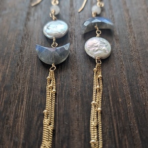 Lunar Eclipse Earrings ~ Celestial Earrings - Etsy