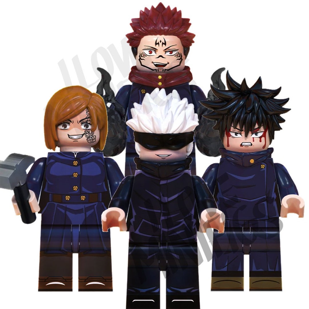 Buy Set of 1/4 Jujutsu Kaisen Figures Animé Custom Made Mini Figure ...