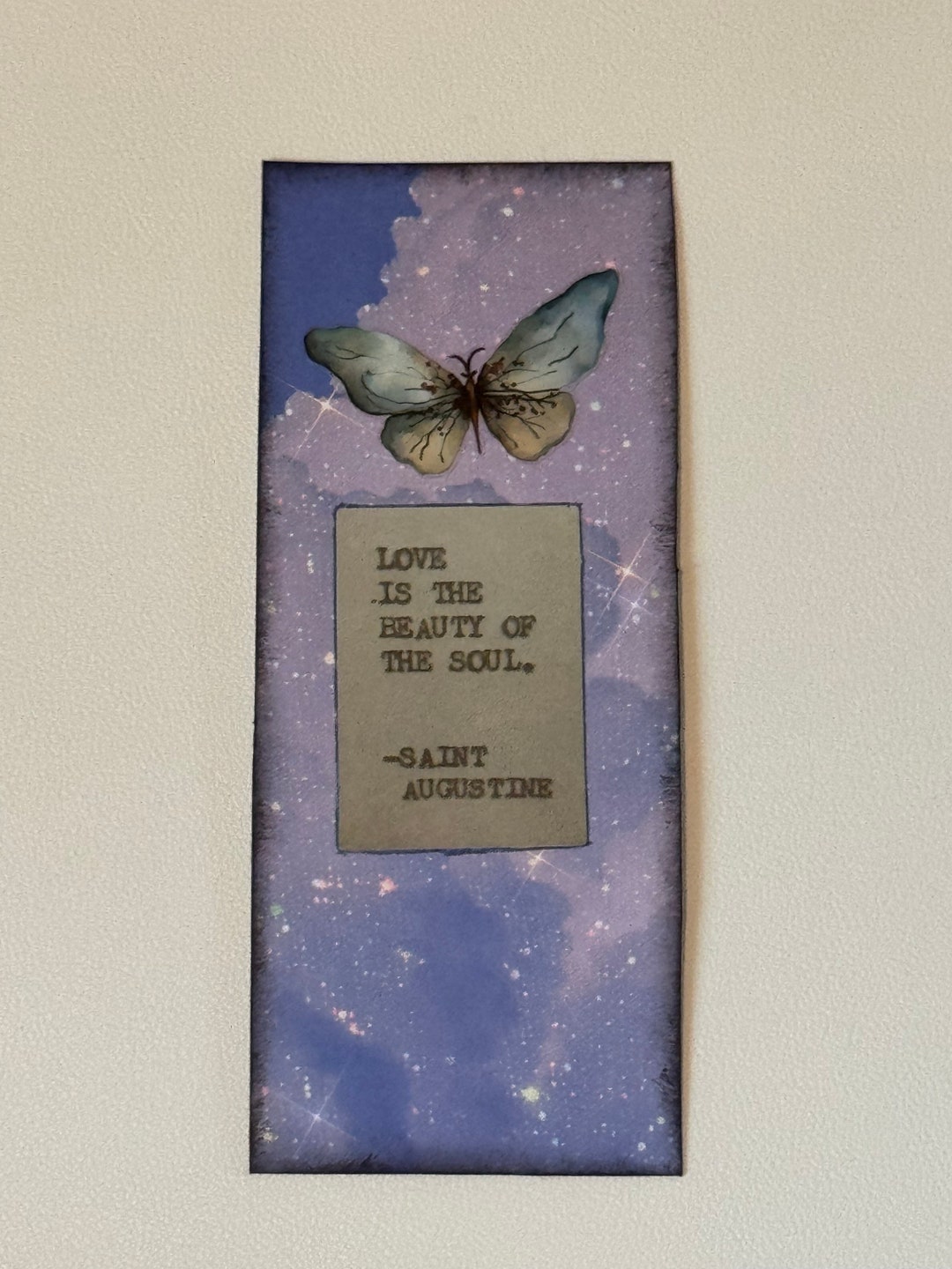 Handmade Butterfly Bookmark, Paper Bookmark, Butterfly, Inspirational ...