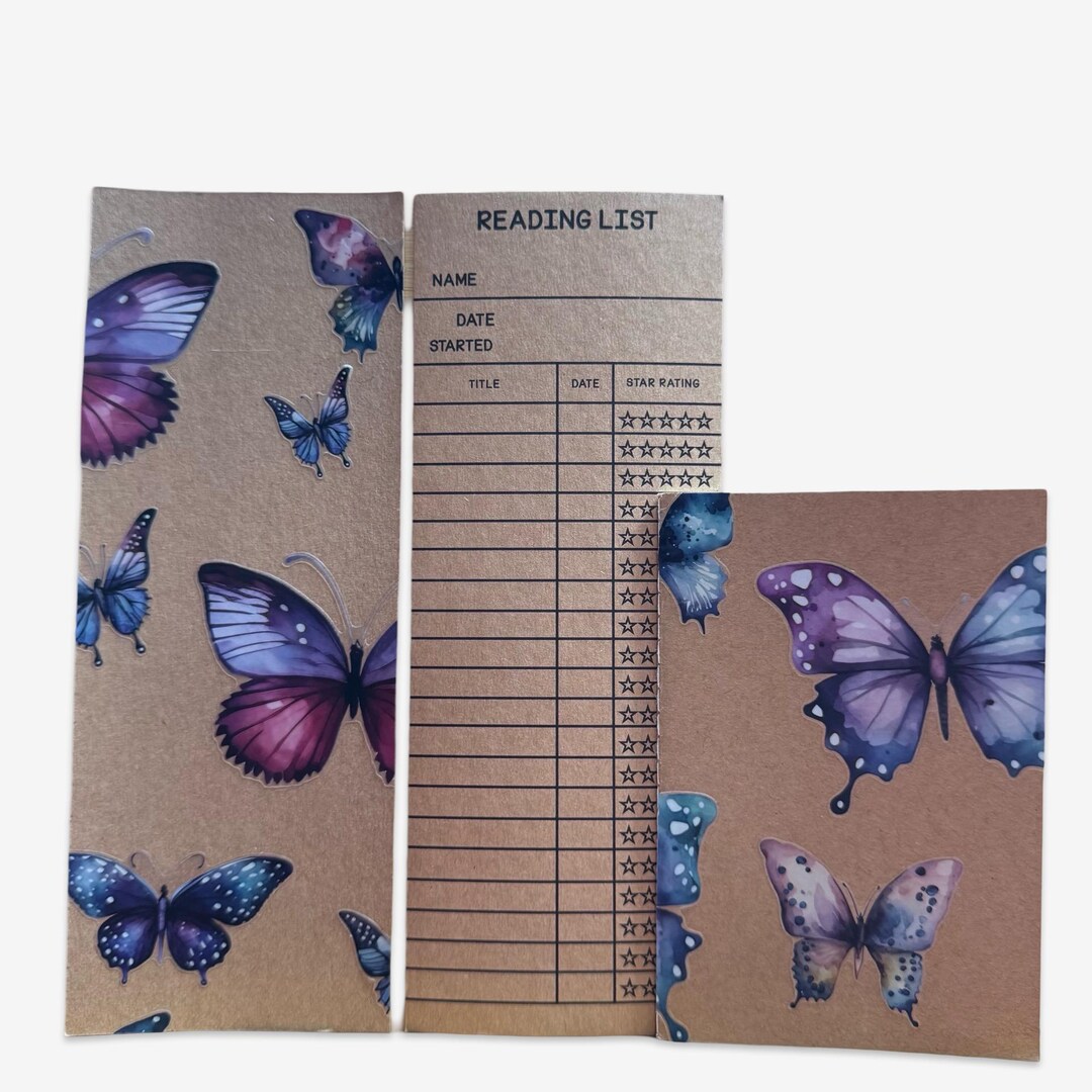 2 Piece - Book Tracker and Pocket Notebook Bookish Bundle - Etsy