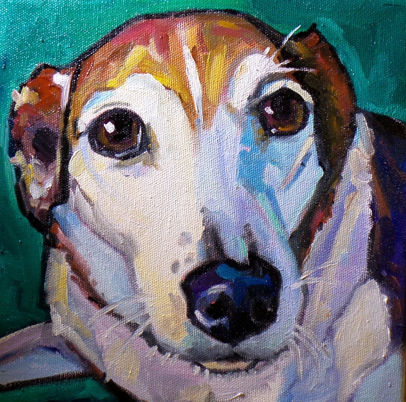 6x6 or 5x7 Pet Portrait by Maine Artist Elizabeth Fraser - Etsy