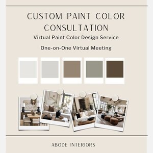 Custom Paint Color Consultation | Interior Paint Color Selection ...