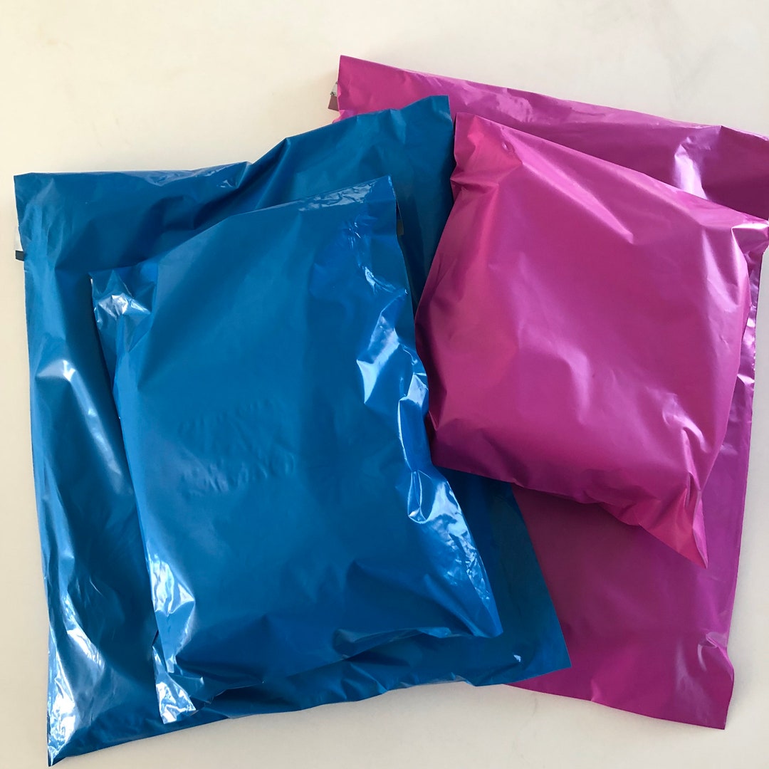 20 Assorted 10x13, 14x19 Pink and Blue Poly Mailer, Water Resistant ...