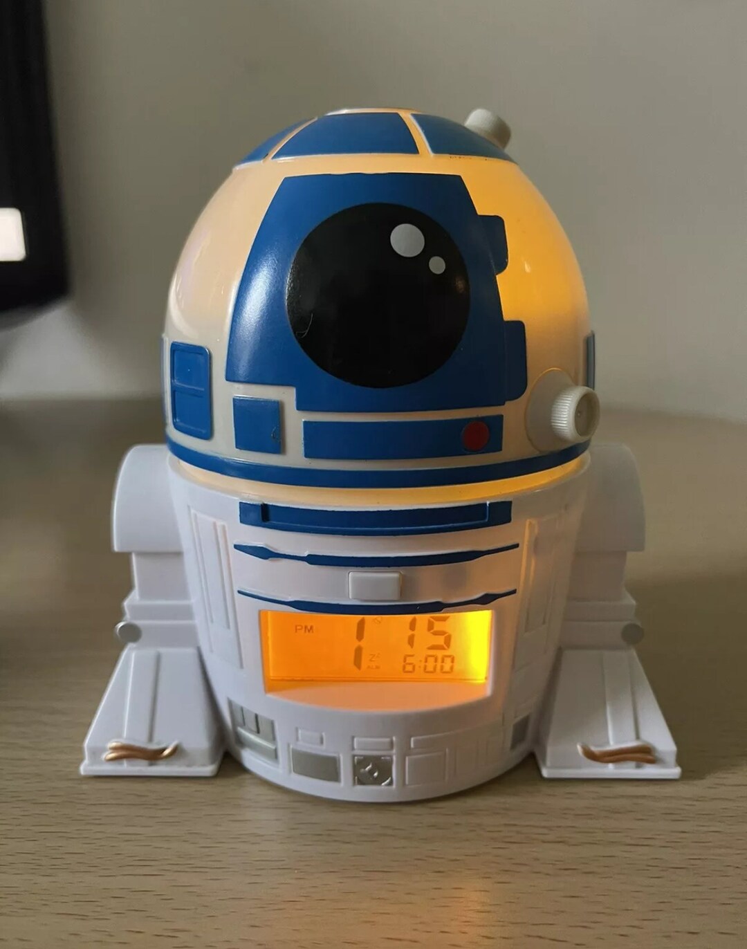 Rare R2D2 Star Wars Blub Botz Alarm Clock Lights up Working Lucasfilm ...