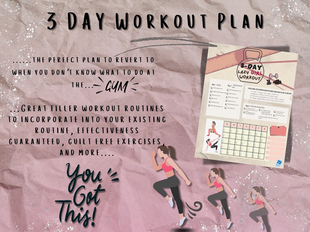 Lazy, Girl, Workouts, Exercise, Printables, Training, Health, Fitness ...
