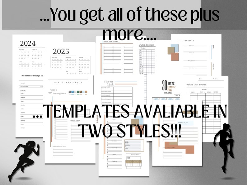 Fitness Planner, Meal Tracker, Accountability Tracker, Grocery List ...