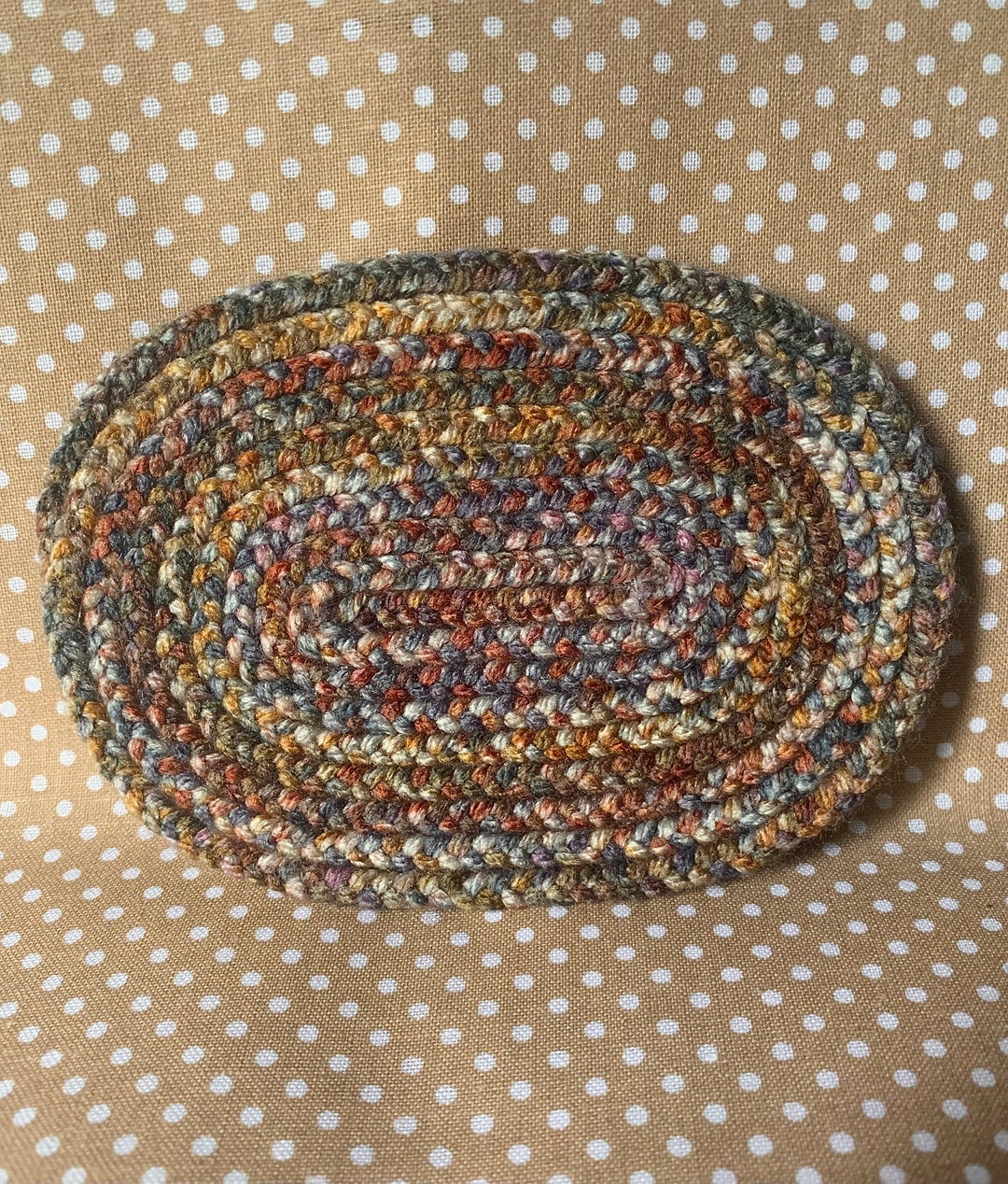 1:12 Scale Miniature Oval Rustic Braided Rug - Etsy