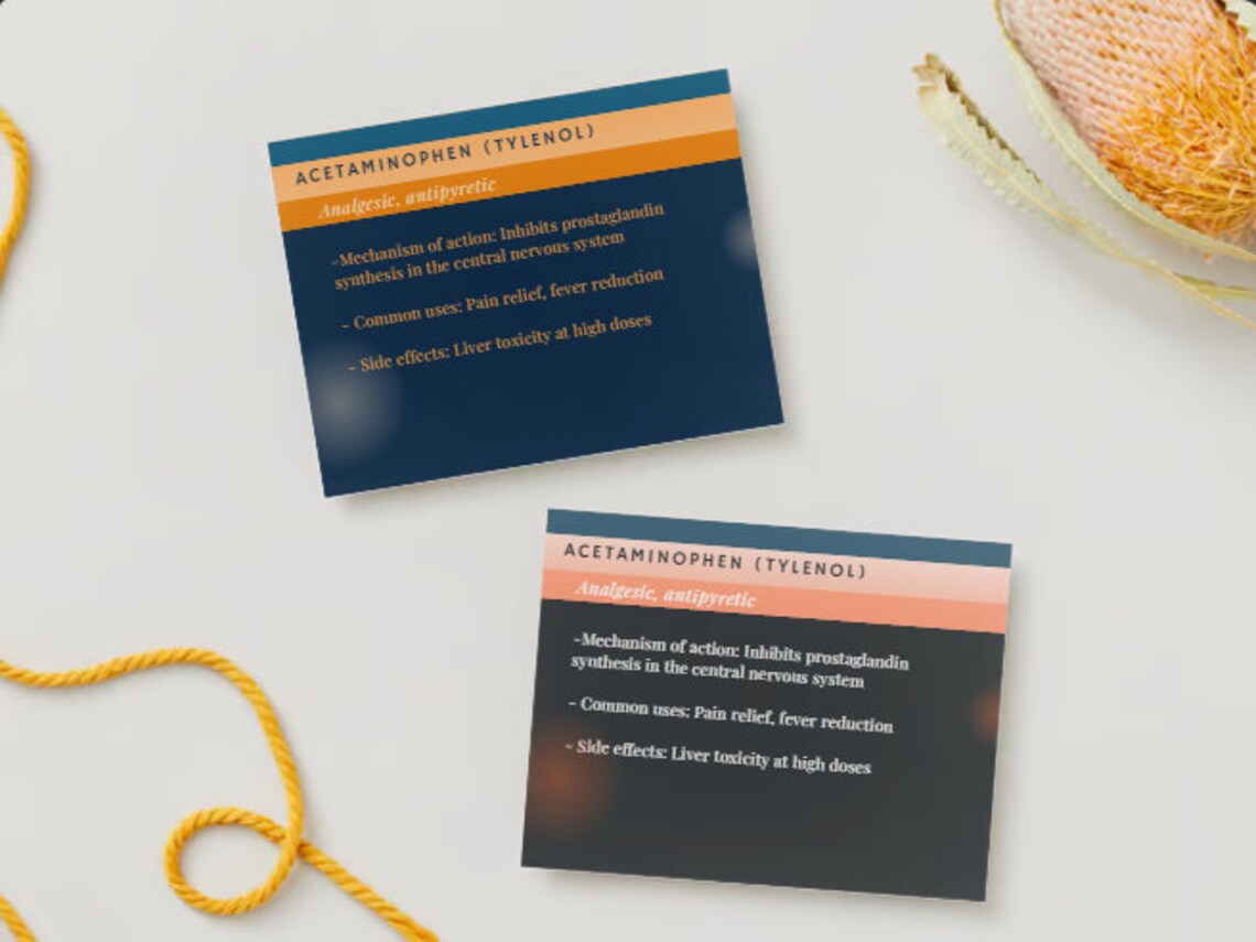 Pharmacology Medication Cards - Etsy