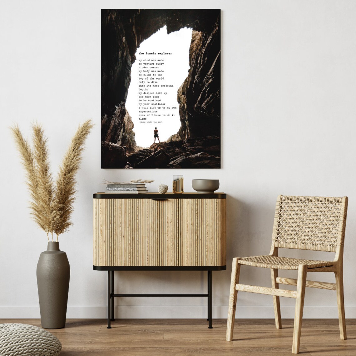 Explorer Motivational Travel Poem Print Wall Poster Decor- Ready to ...