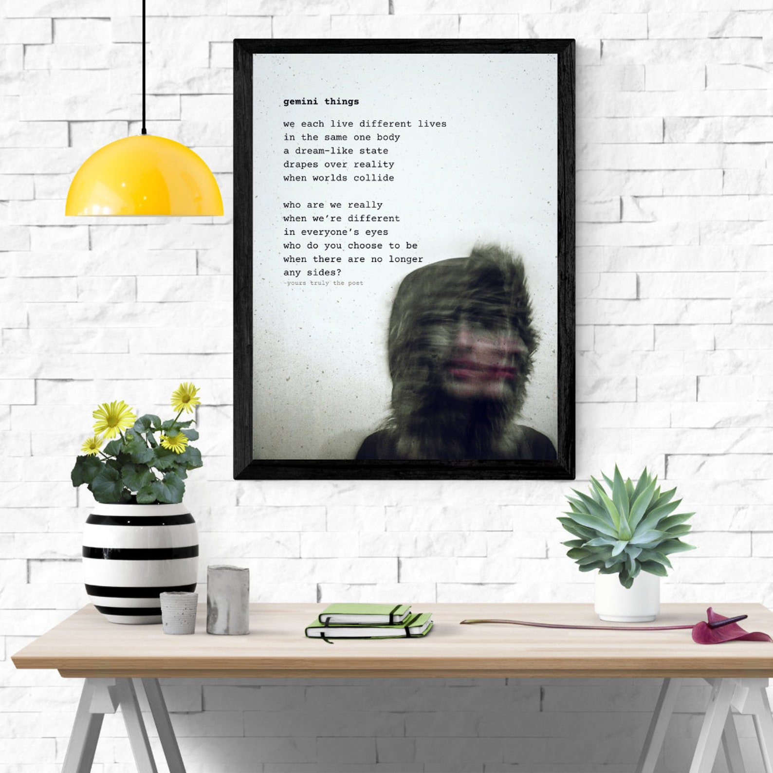 Anxiety Masking Poem Print Wall Poster Decor- Ready to Print ...