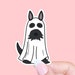 Ghost Dog Sticker, Cute Ghost Sticker, Scottish Terrier Sticker ...