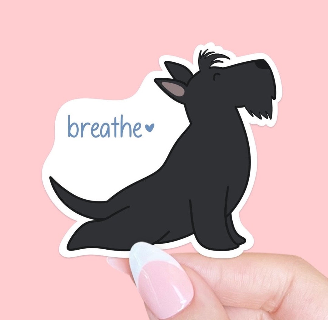 Scottish Terrier Sticker, Scottie Dog Stickers, Scottish Terrier Art ...