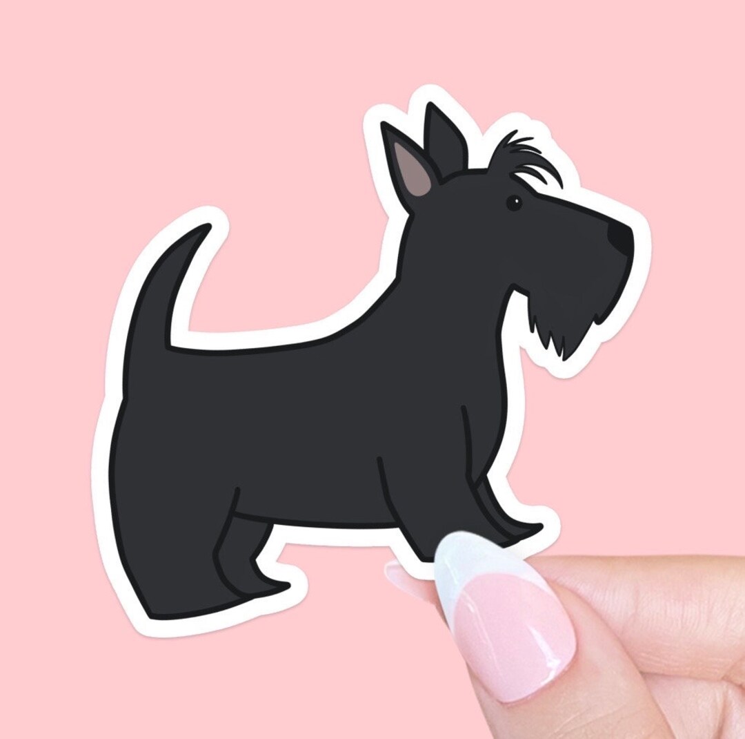 Scottish Terrier Sticker, Wheaten Scottish Terrier Gifts, Scottie Dog ...