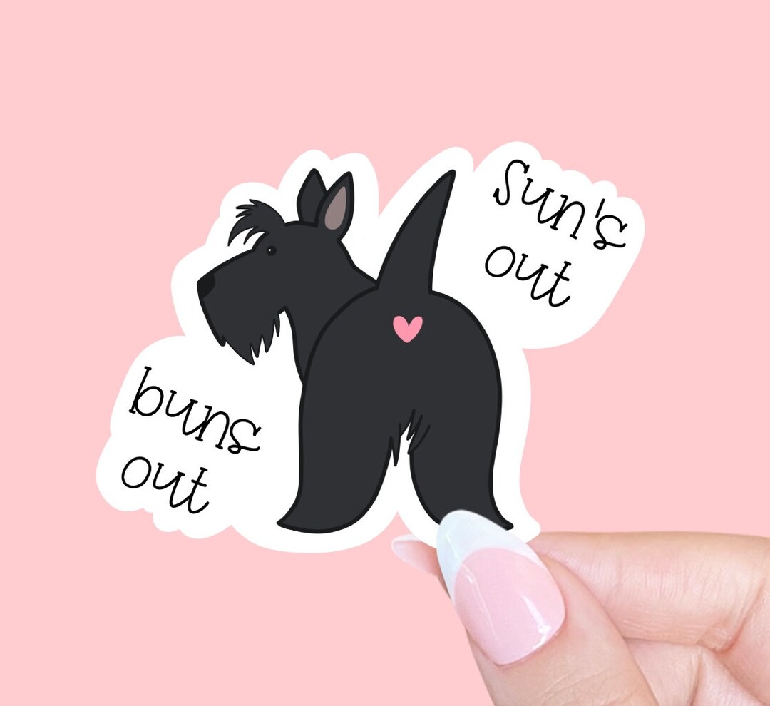 Suns Out Buns Out Sticker, Funny Dog Stickers, Summer Stickers ...