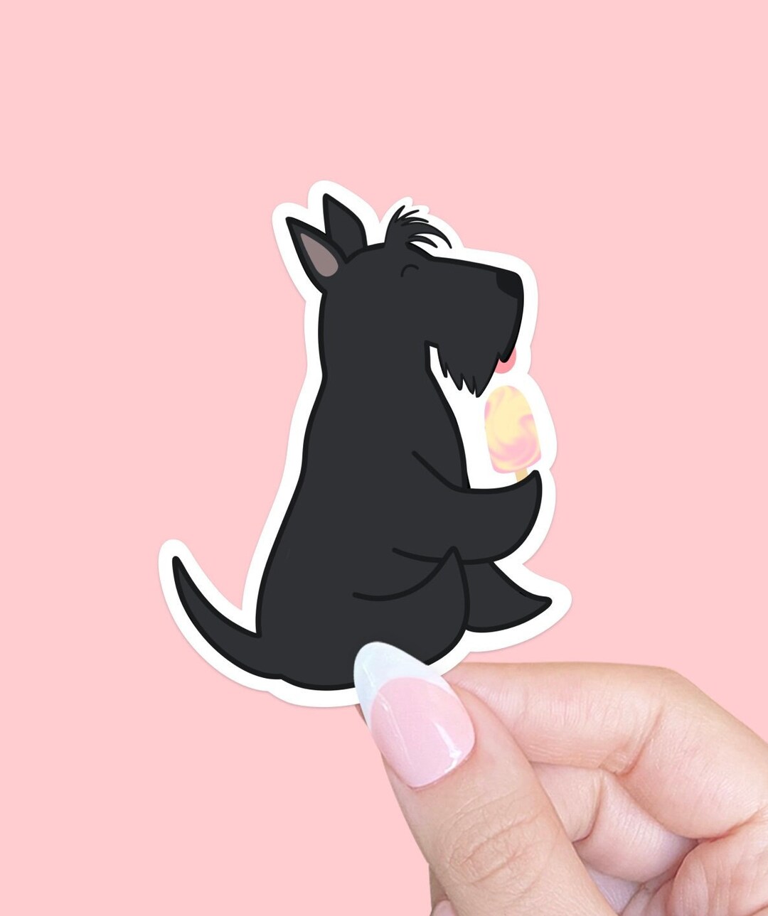 Scottish Terrier Sticker, Scottie Sticker, Scottie Dog Stickers, Summer ...
