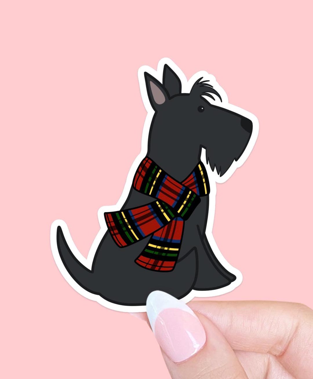 Scottish Terrier Sticker, Scottie Dog Stickers, Scottish Terrier ...