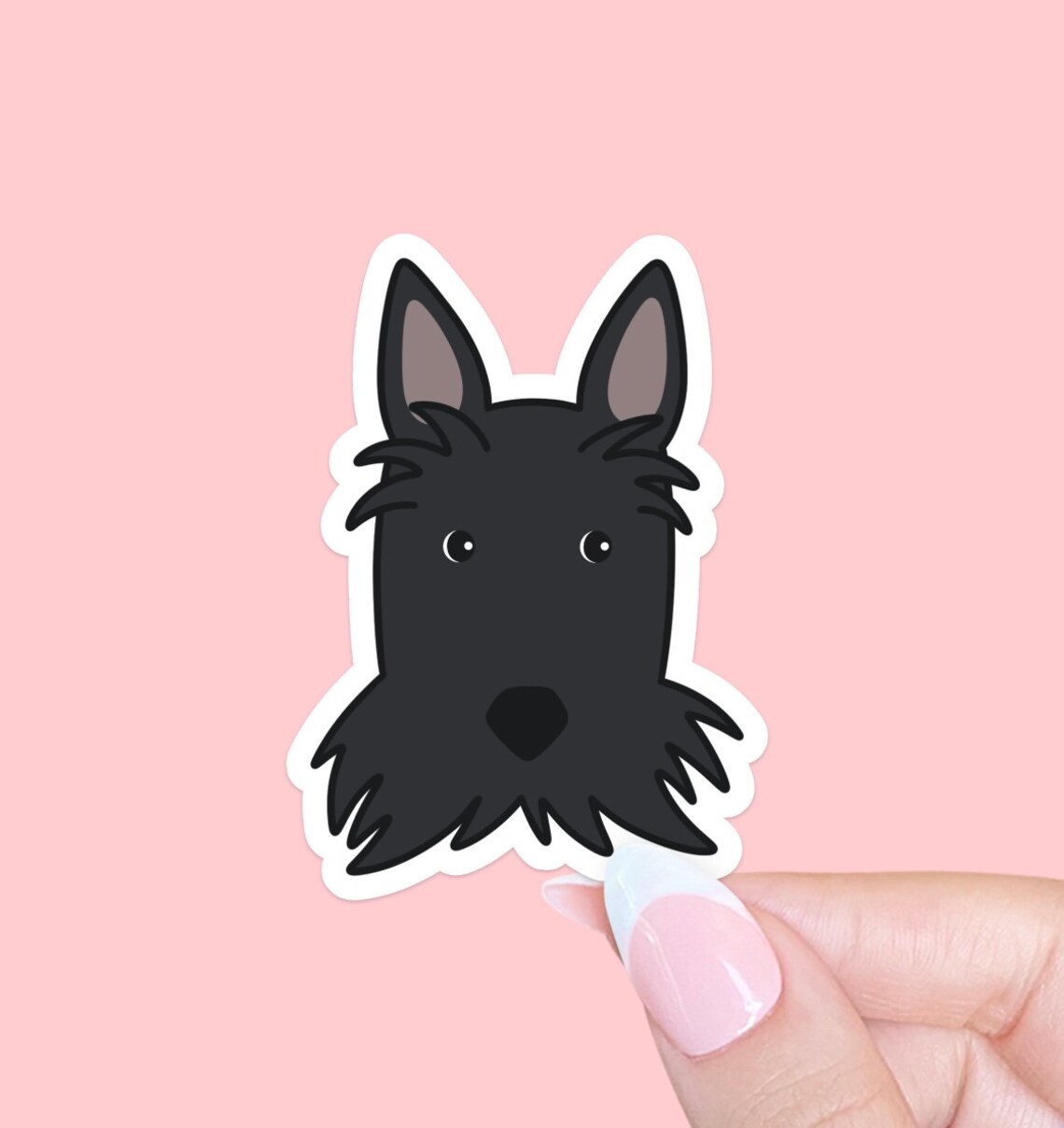 Scottish Terrier Sticker, Scottie Sticker, Side Eye Sticker, Side Eye ...