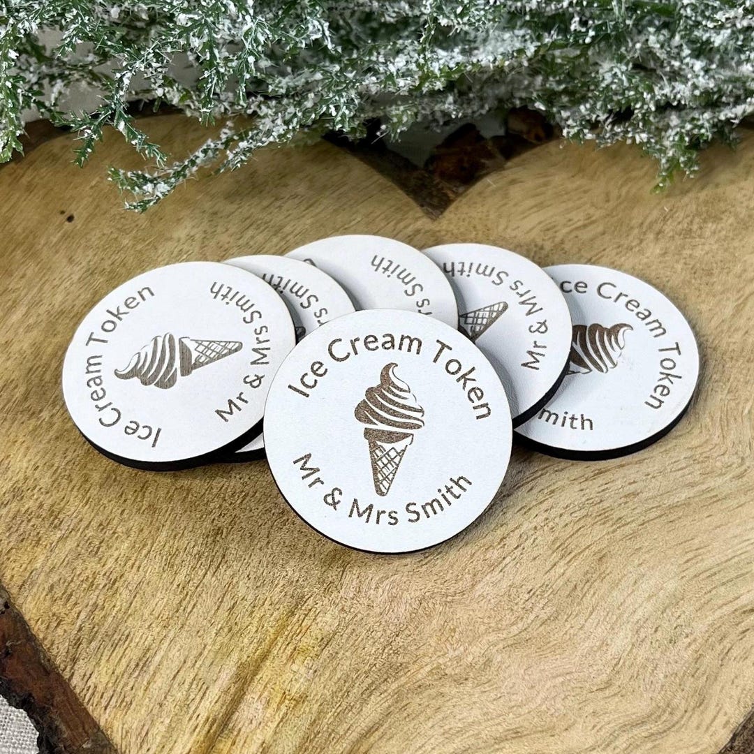 Ice Cream Tokens - Wedding Accessories - School Ice Cream Tokens ...