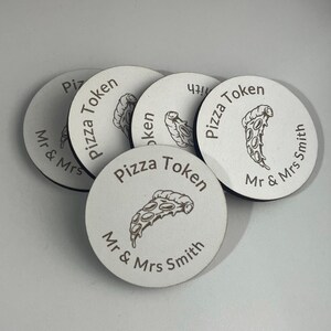 Pizza Tokens - Wedding Accessories - Wedding Favours - Wedding Decor ...