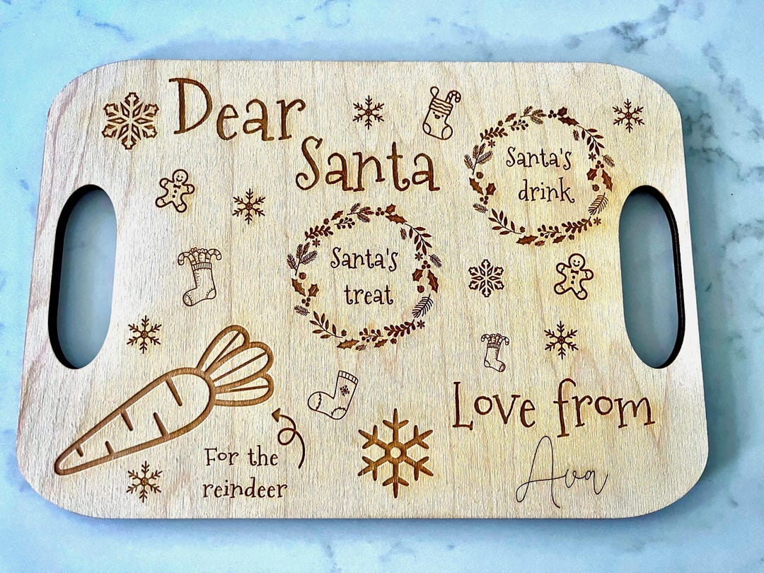 Santa Board - Personalised Santa Board - Christmas Eve - Christmas ...