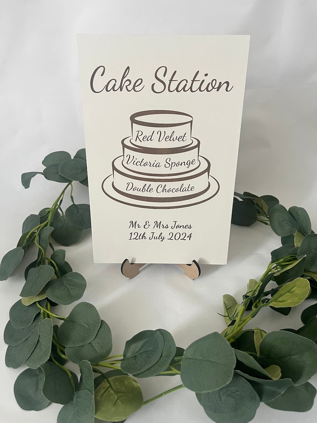 Cake Station Wedding Sign - Personalised - Etsy