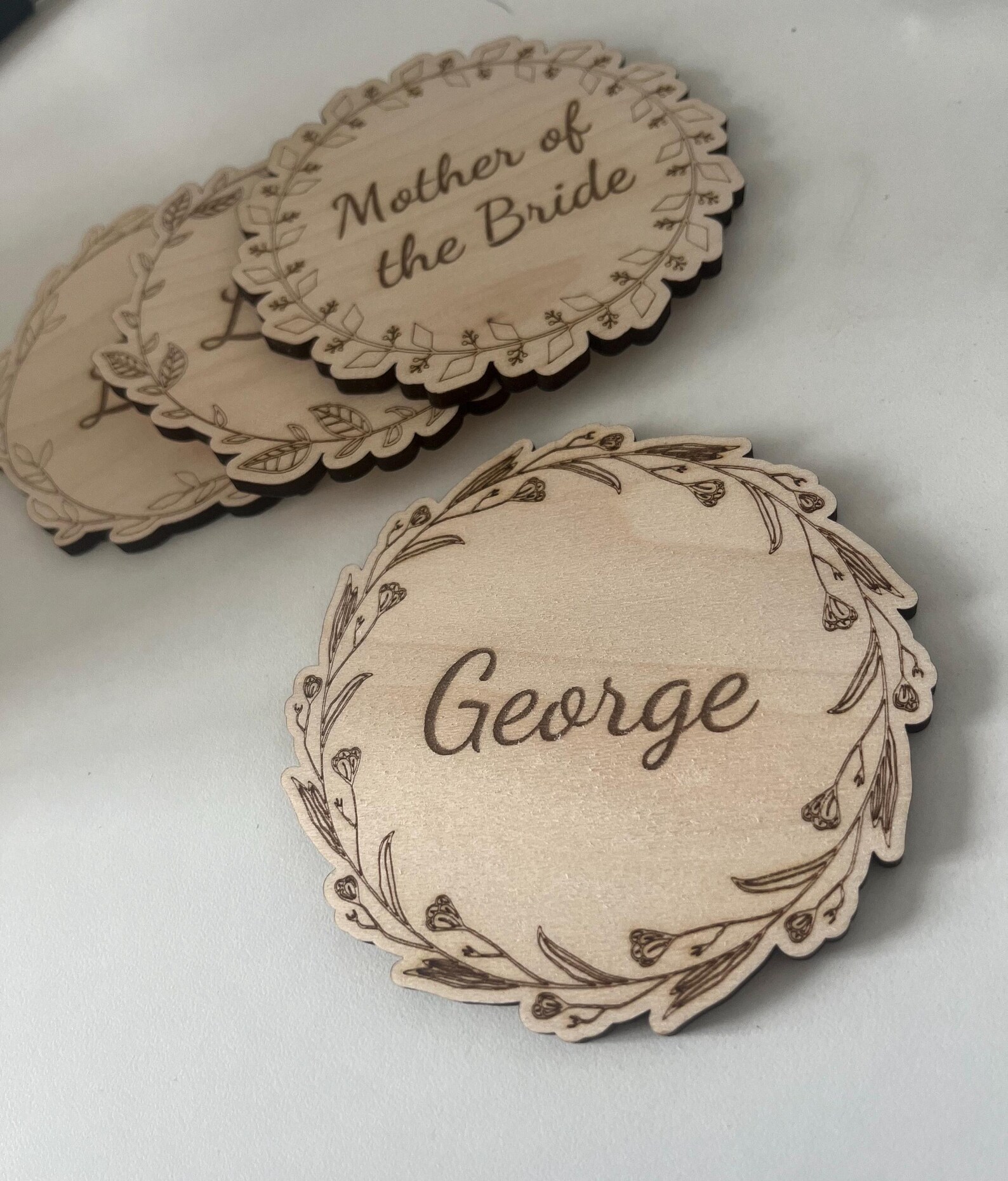 Personalised Wedding Coasters - Wedding Table Names - Place Names ...