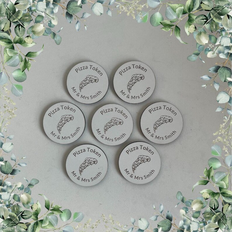 Pizza Tokens Wedding Accessories Wedding Favours Wedding Decor Party ...