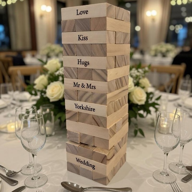 Personalised Jenga Game - Etsy UK