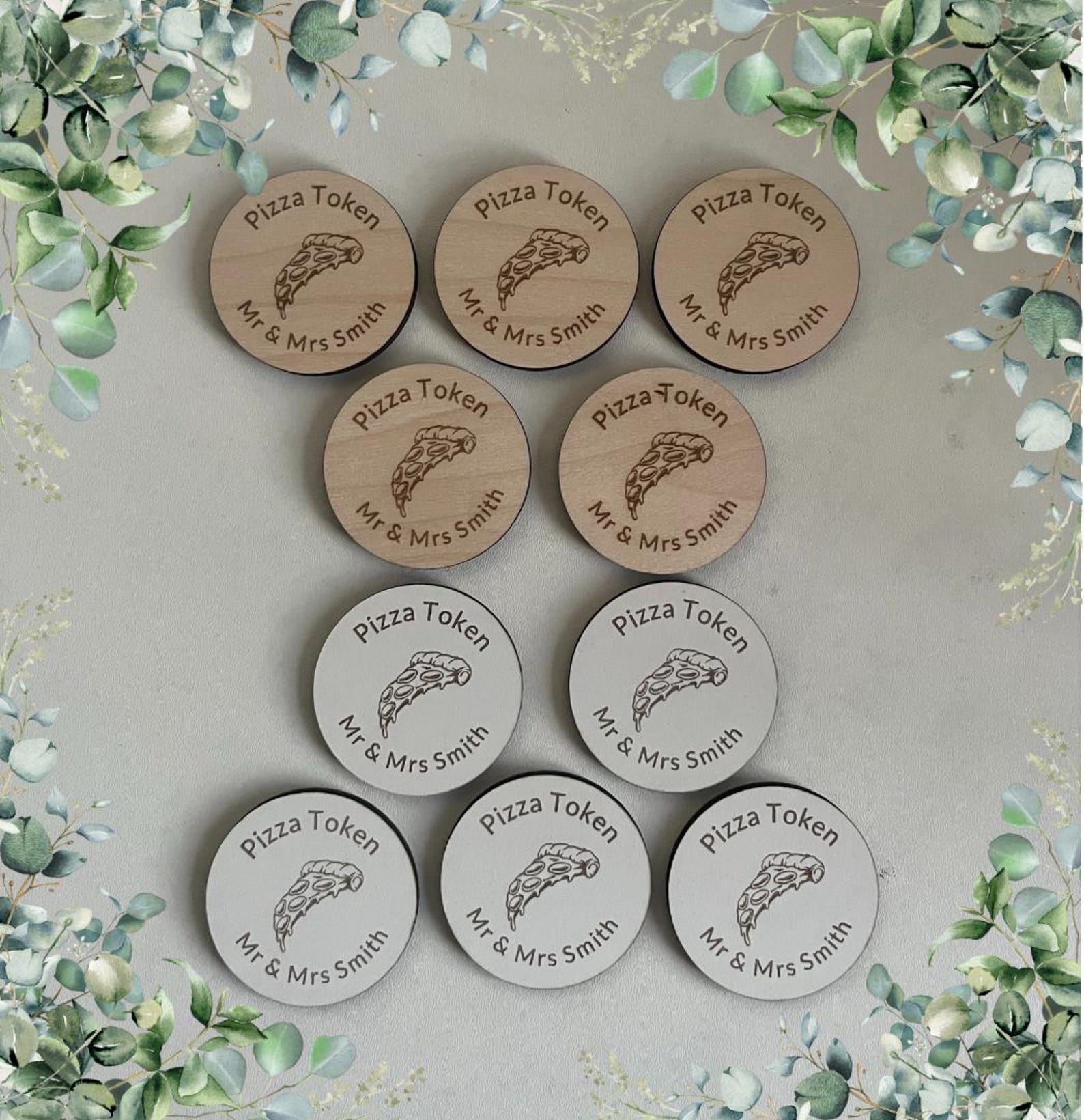 Pizza Tokens Wedding Accessories Wedding Favours Wedding Decor Party ...