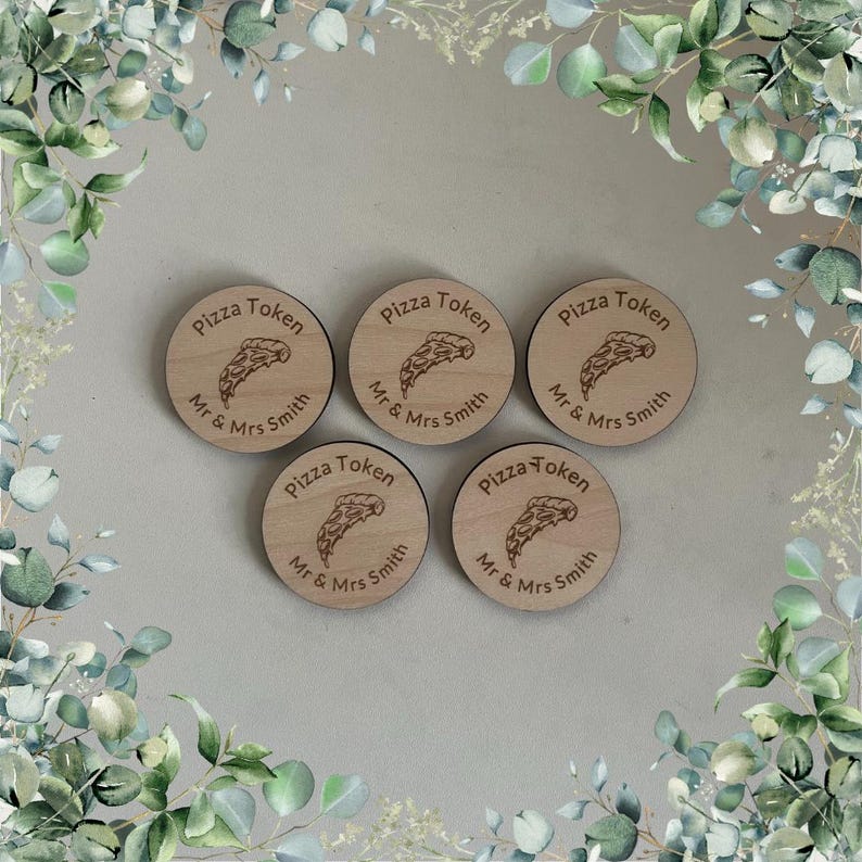 Pizza Tokens Wedding Accessories Wedding Favours Wedding Decor Party ...
