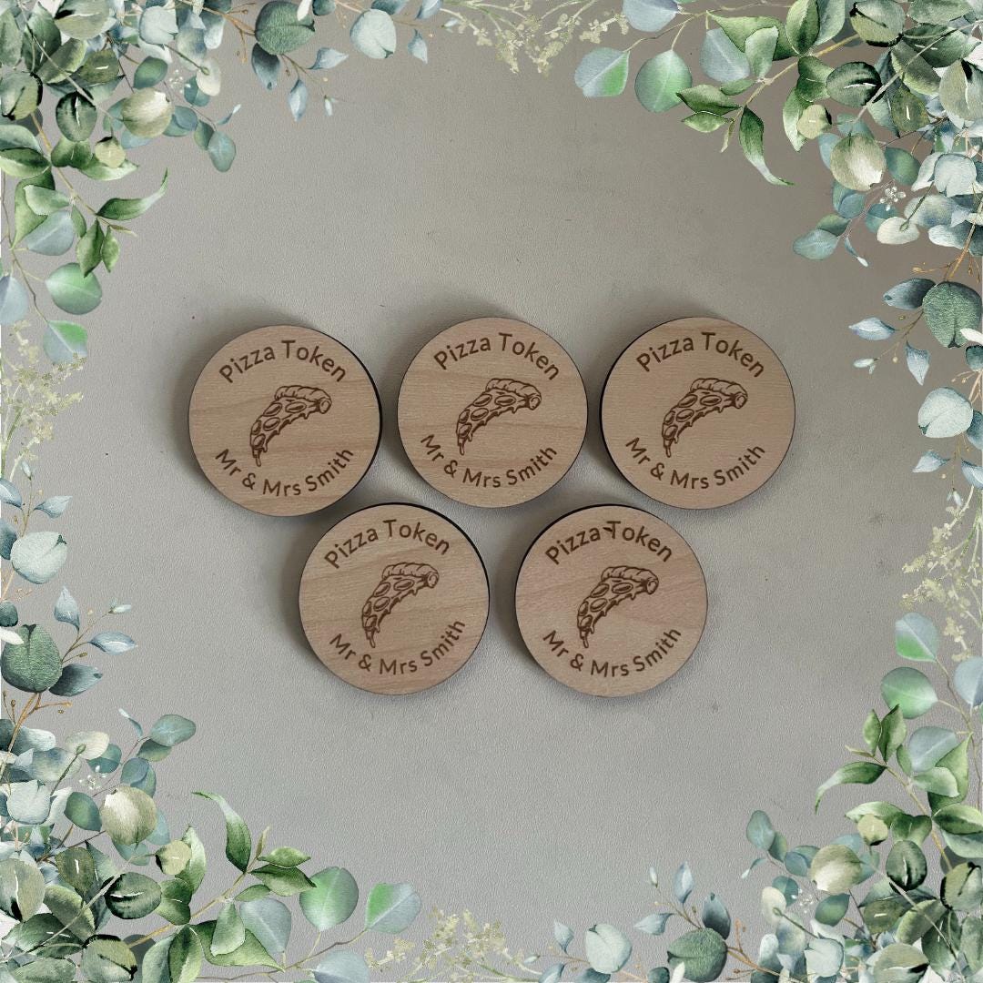 Pizza Tokens Wedding Accessories Wedding Favours Wedding Decor Party ...