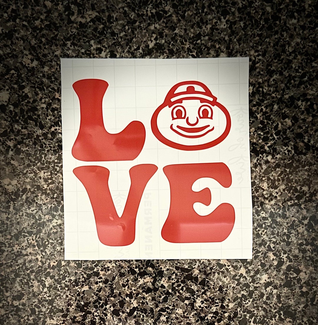 Buckeye Love Decal - Etsy