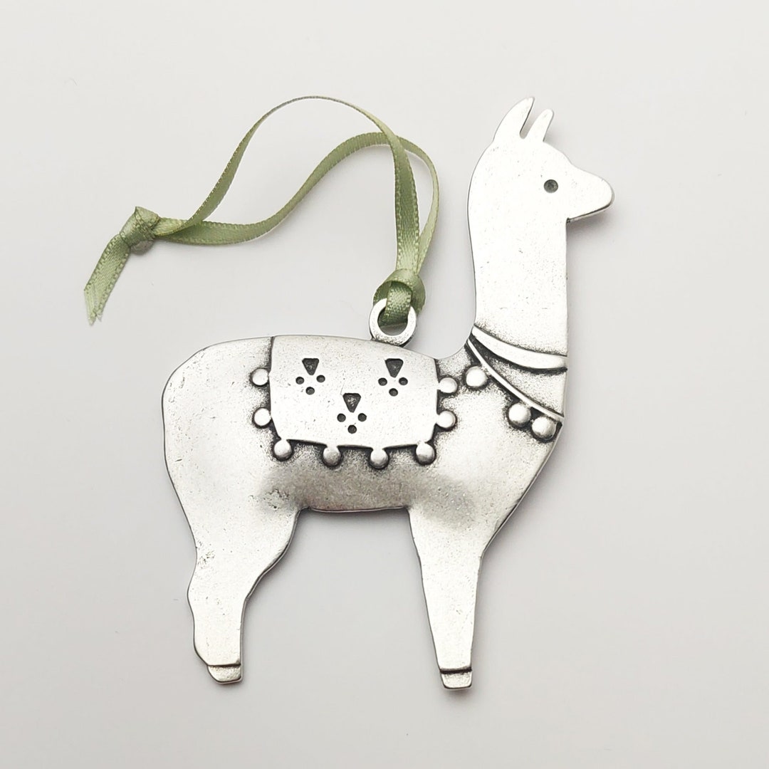 Llama Christmas Tree Holiday Ornament - Etsy