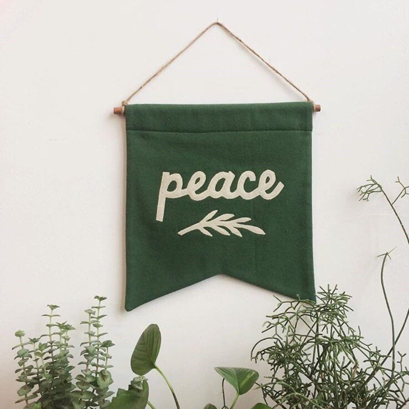 PEACE Banner / Affirmation Banner Wall Hanging Cotton Wall - Etsy
