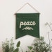 PEACE Banner / Affirmation Banner Wall Hanging Cotton Wall - Etsy