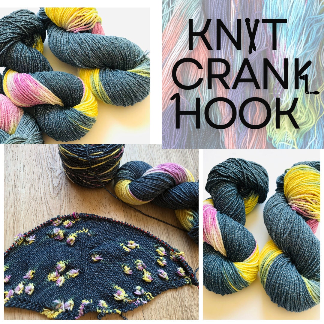 DRAMA QUEEN Hand-dyed Yarn Plant Based Yarn Non-wool Yarn Hand Knit ...