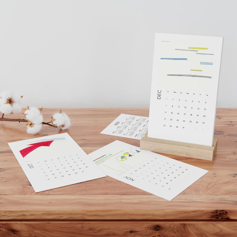 ACCIPITER Design Watercolor Process Cards Desk Calendar Live With the ...